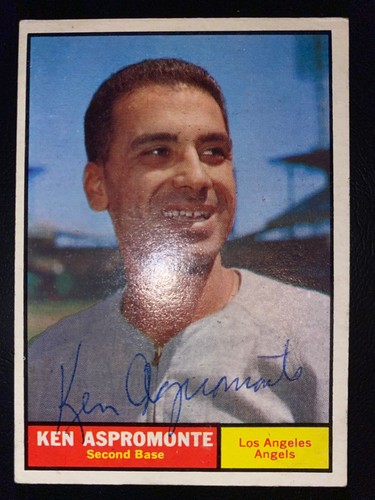 1961 Topps #176 Angels Ken Aspromonte Autographed Baseball Card | eBay