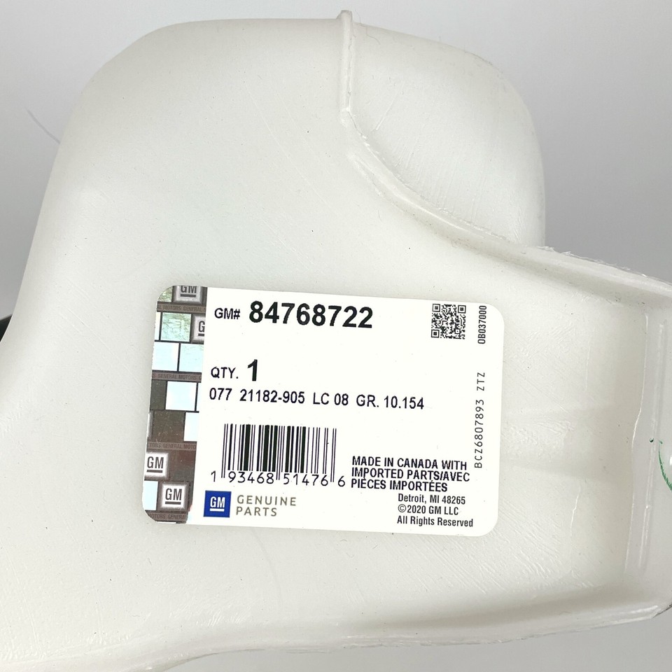 New Genuine GM OEM Windshield Washer Solvent Container 84768722 Equinox ...