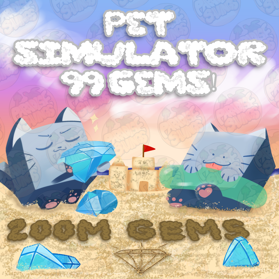 Pet Simulator 99 Gems (Roblox PS99) 💎 50M-50B | 🏝️TITANIC - HUGE - EGGS🍹FAST | eBay