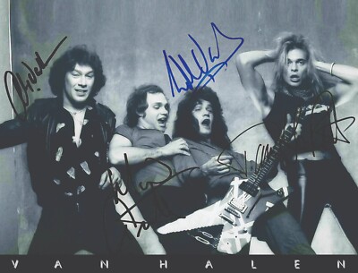 ALEX VAN HALEN SIGNED PHOTO AUTOGRAPH DAVID LEE ROTH SIGNATURE 8.5X11 ...
