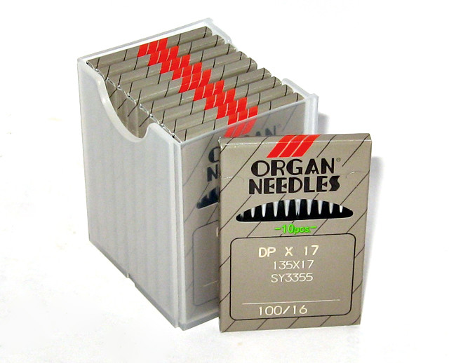 100 ORGAN 135X17, DPX17 #16 INDUSTRIAL SEWING MACHINE NEEDLES fits ...
