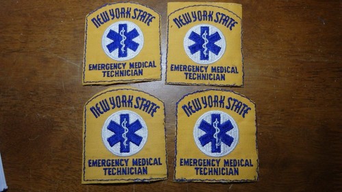 NEW YORK STATE EMERGENCY MEDICAL TECHNICIAN FIRE RESCUE PATCHES BX E ...