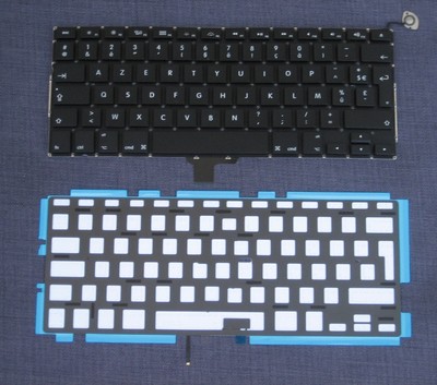 Tastiera AZERTY Francese Apple Macbook Pro 13 " Unibody A1278 Luce ...