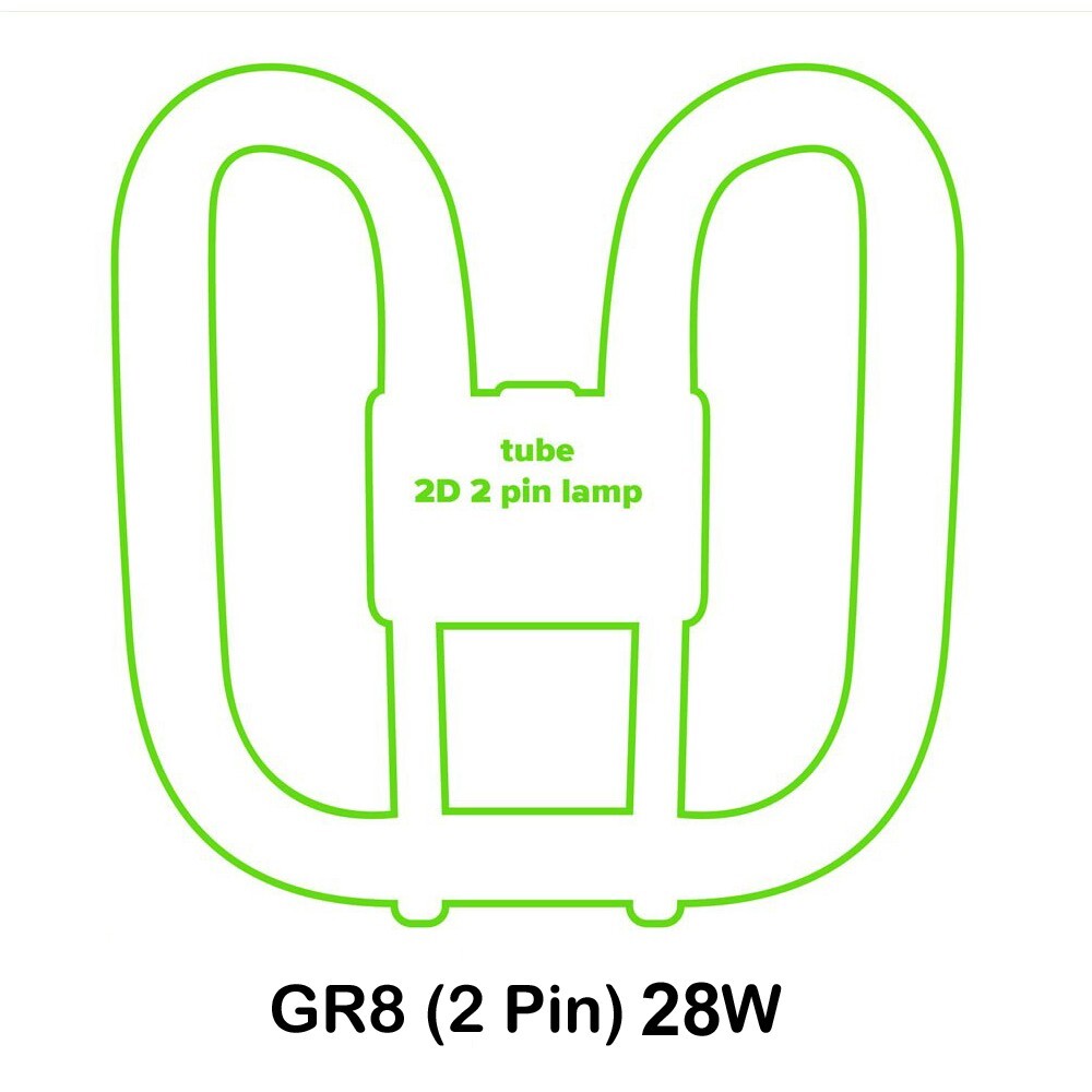 Light Bulb Fluorescent 2D Lamp 28W GR8 2 Pin White Energy Saving Slim ...