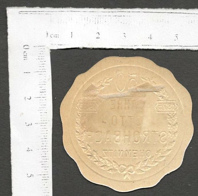 AOP Germany 50 Years Otto Straw Broke Chemnitz 1925 vintage poster ...