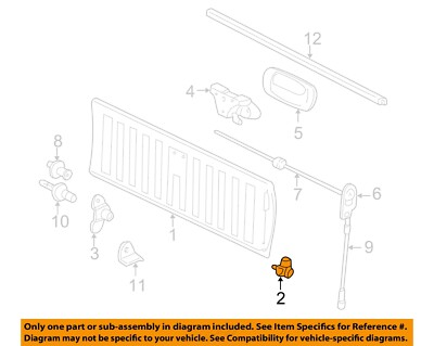 GM OEM 00-07 Sierra 1500 Classic Pick Up Box Tail Gate-Hinge 15074252 ...