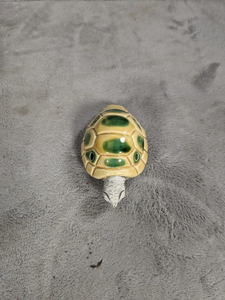 Vintage Handmade Folk Art Ceramic Clay Turtle Whistle Primitive Pottery ...
