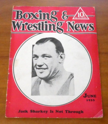 1933 Boxing and Wrestling News Magazine with Jack Sharkey Cover | eBay