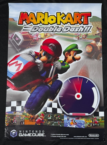 Original Mario Kart Double Dash Nintendo GameCube Store Promo Poster ...