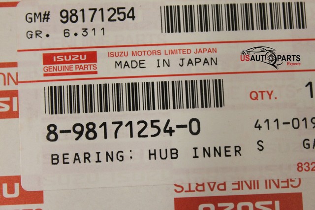 Genuine Isuzu Bearing Hub in 8981712540 / 8-98171-254-0 OEM for sale ...