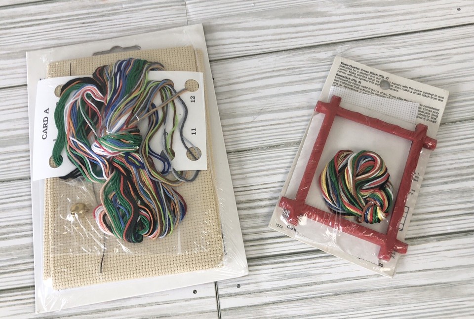 New Janlynn Jumping Jacks Snowman Christmas Cross Stitch Kit & Sleigh ...