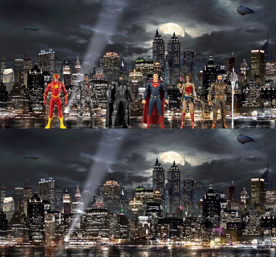 7" DC Marvel Batman Superman Super Hero Action Figure City Diorama ...