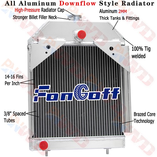 3 Row Aluminum Radiator For Allis Chalmers D12 D10 B C CA 70233232 ...
