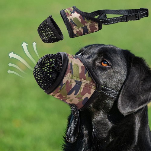 Dog Muzzle Soft Mesh Face Mask for Puppy Small Medium Large Breed Sized ...