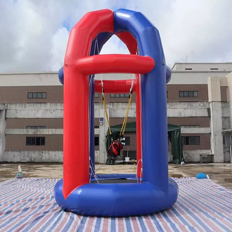 Inflatable Bungee Jump Game Airtight Bounce Jumping Trampoline For Kids ...