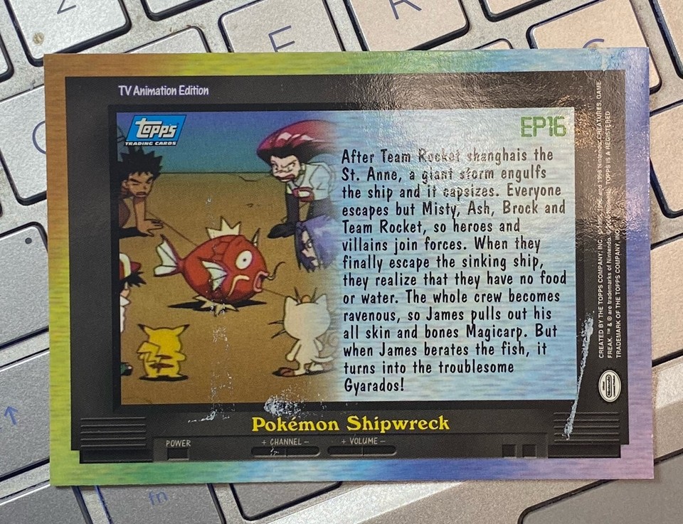 2000 Topps Pokemon TV Animation EP16 Pokemon Shipwreck LP/NM condition ...