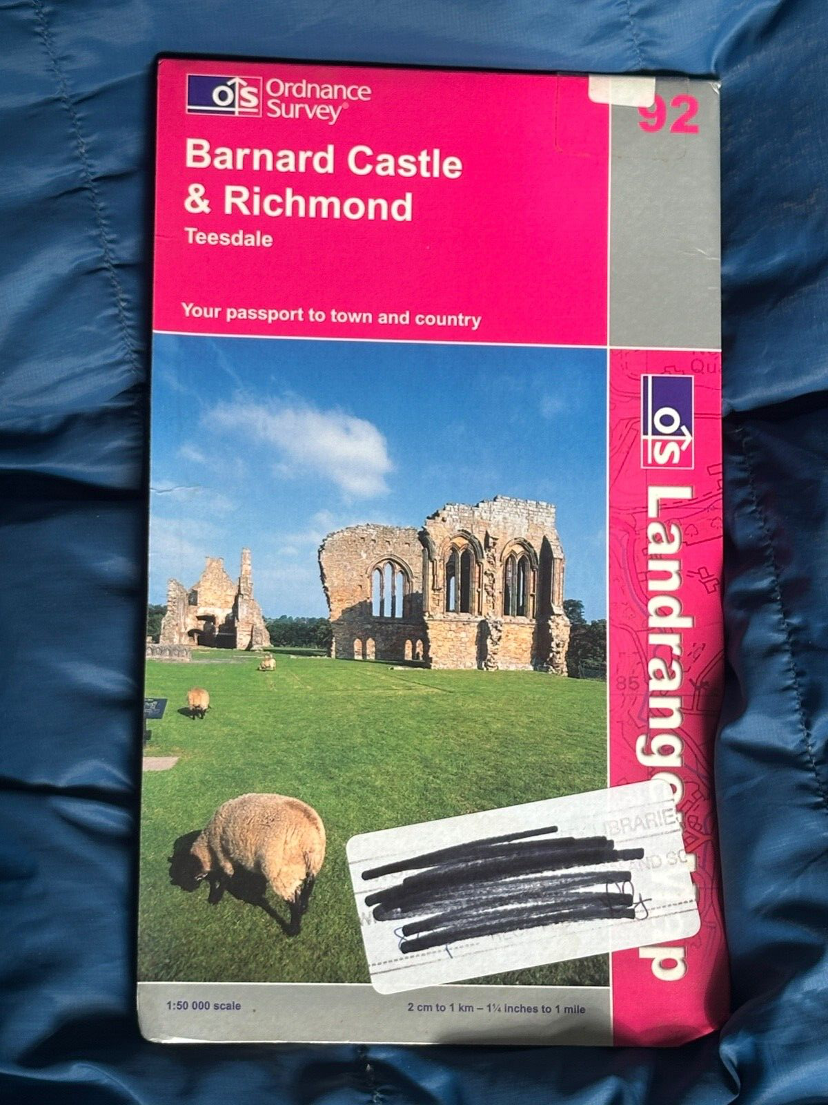OS, Ordnance Survey Landranger map No 92, Barnard Castle & Richmond ...
