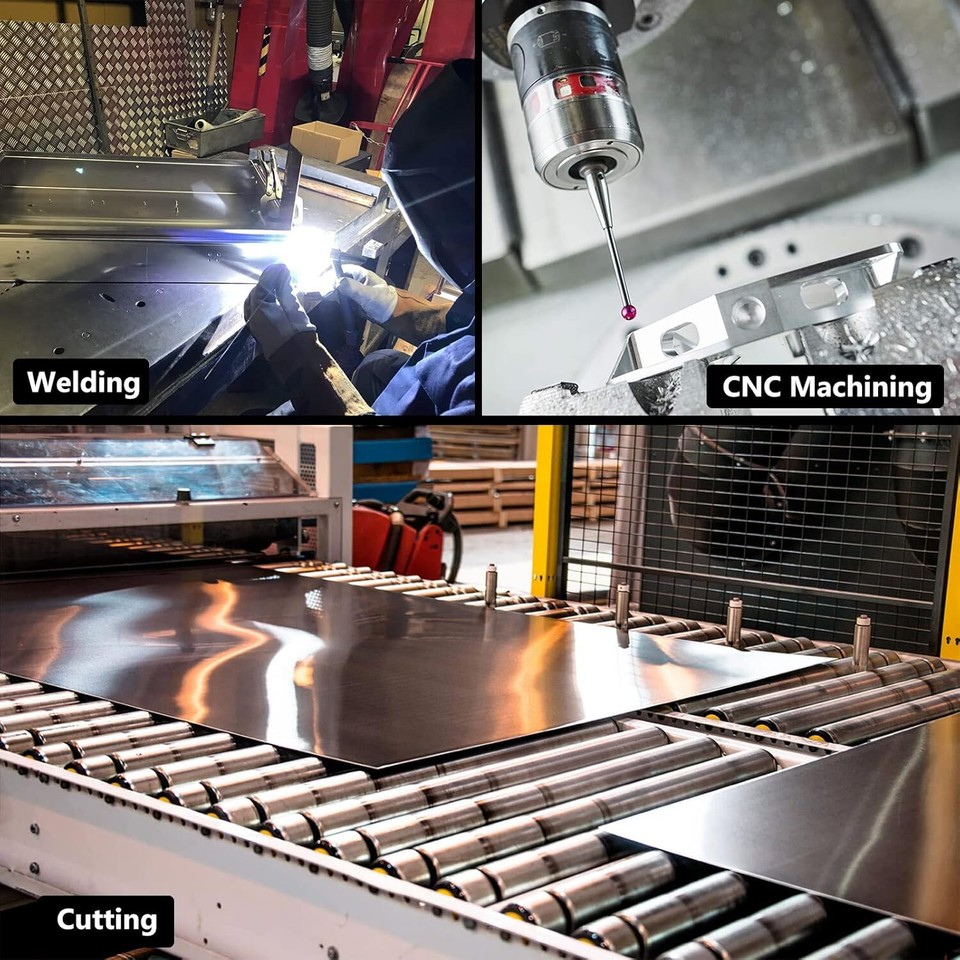 6061 T651 Aluminum Sheet Metal 6 X 12 X 1/4 Inch Flat Plain Aluminum ...