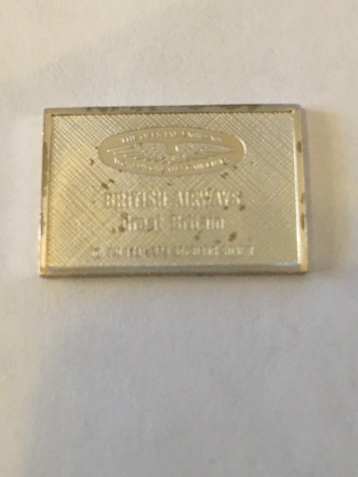 Franklin Mint British Airways Solid Sterling Silver Emblem Plaque ...