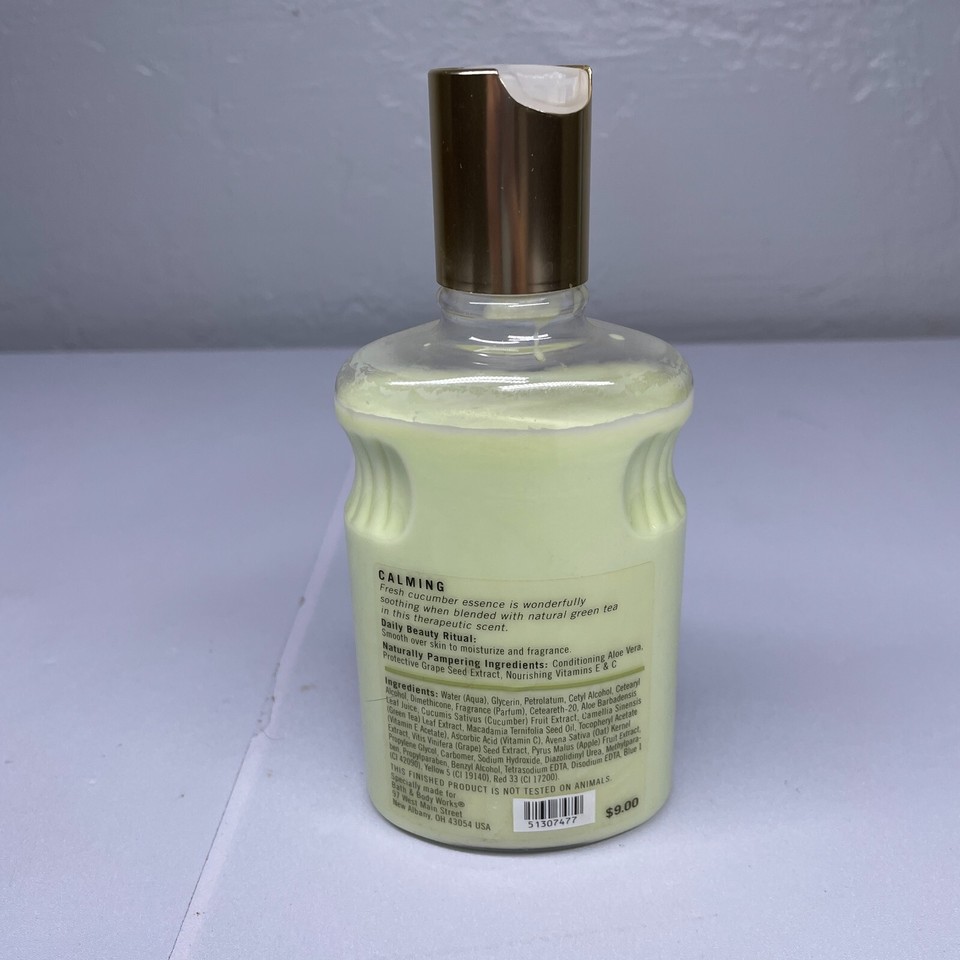 Bath & Body Works Pleasures Green Tea Cucumber Essence Body Lotion ...