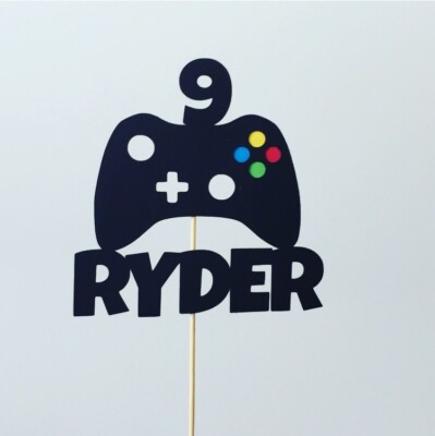 Cake Topper Personalised PlayStation Nintendo Xbox PS4 Controller Any ...