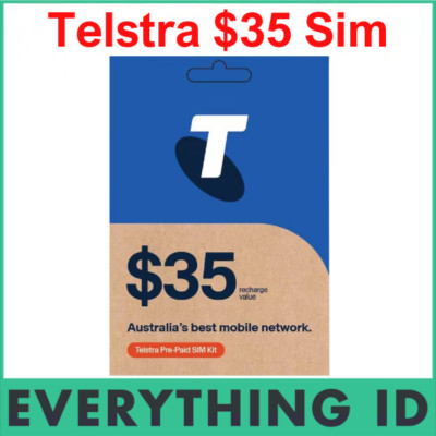 TELSTRA PREPAID $35 STARTER KIT 4G 5G MOBILE STANDARD, MICRO & NANO SIM ...