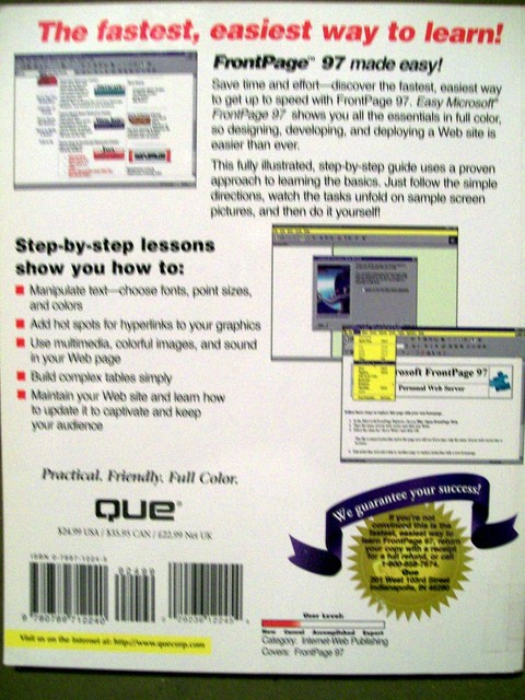 Easy Microsoft Frontpage 97 by Dennis Jones (1997, Hardcover) for sale ...
