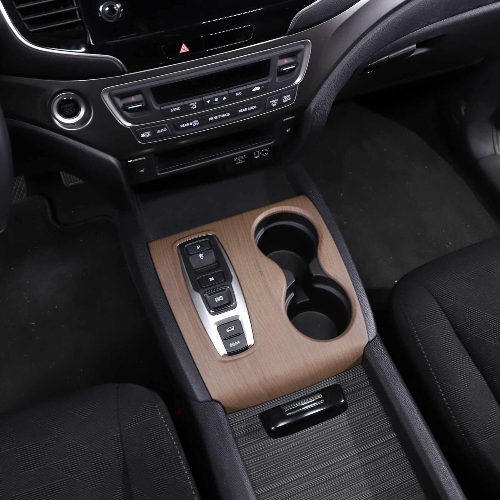 Pear Wood Pattern Gear Shift button Panel Trim Cover For Honda ...