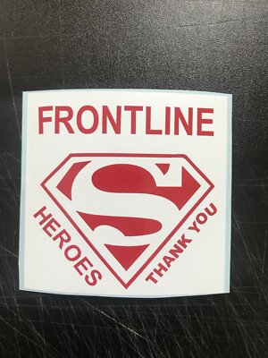 Frontline Hero’s Thank You Sticker Waterproof Indoors/Outdoors | eBay