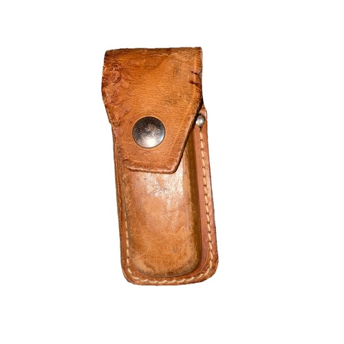 VINTAGE BOKER TREE BRAND KNIFE Leather Sheath Only USED TAKE A 5" INCH ...
