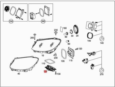 Genuine MERCEDES X222 A205 A217 C205 C217 Control unit complete ...
