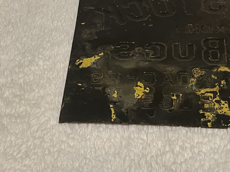 VINTAGE Antique Dead Stuck Bugs Insects Ants Tin Advertising Sign NO ...