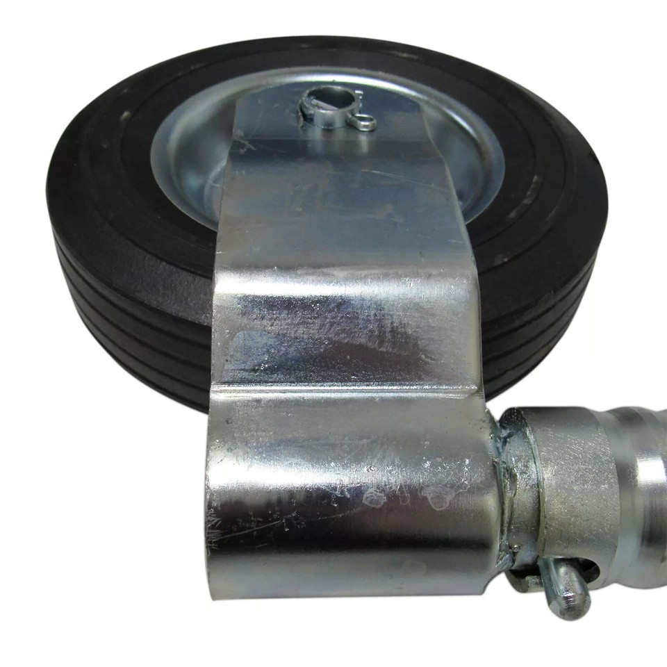 Heavy Duty Jockey Wheel Ribbed 48MM (Metal Rim Wind Up Handle Caravan ...