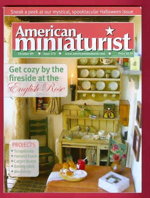 American Miniaturist Magazine Issue 78 October 2009 English Rose Near ...