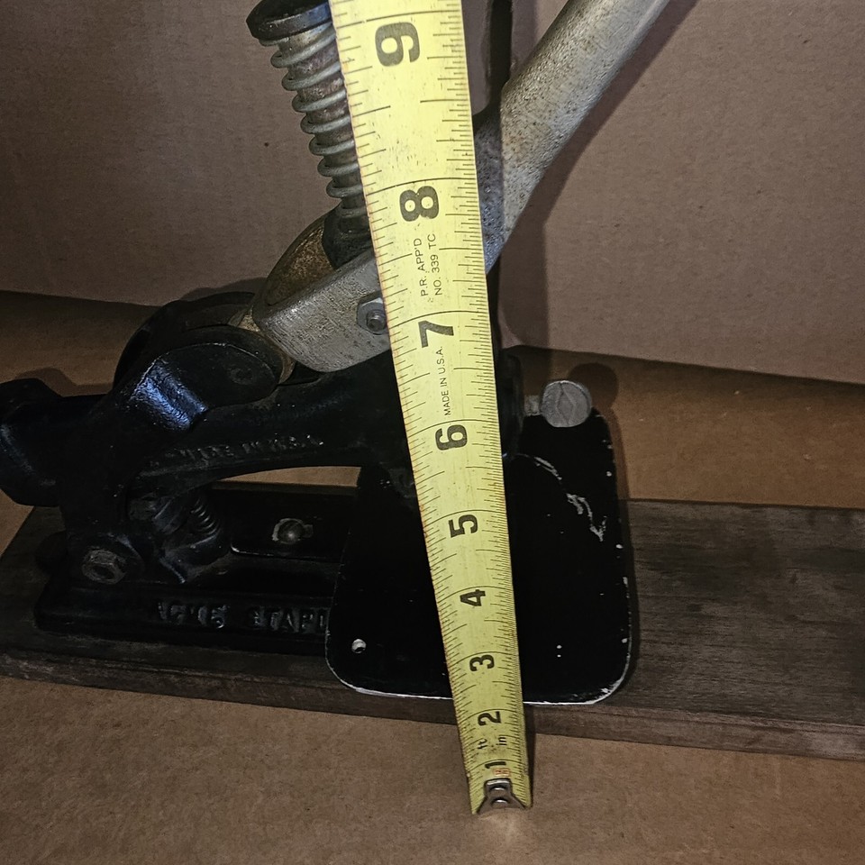 Vintage Acme No.1 Cast Iron Steel Made In USA Book Binding Stapler | eBay