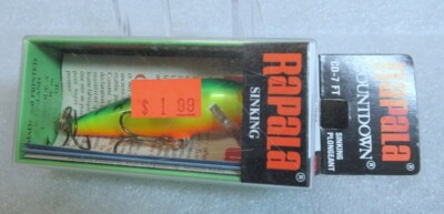 New in Box Rapala CD-7 FT Countdown Fire Tiger Fishing Lure 2.75" Body ...