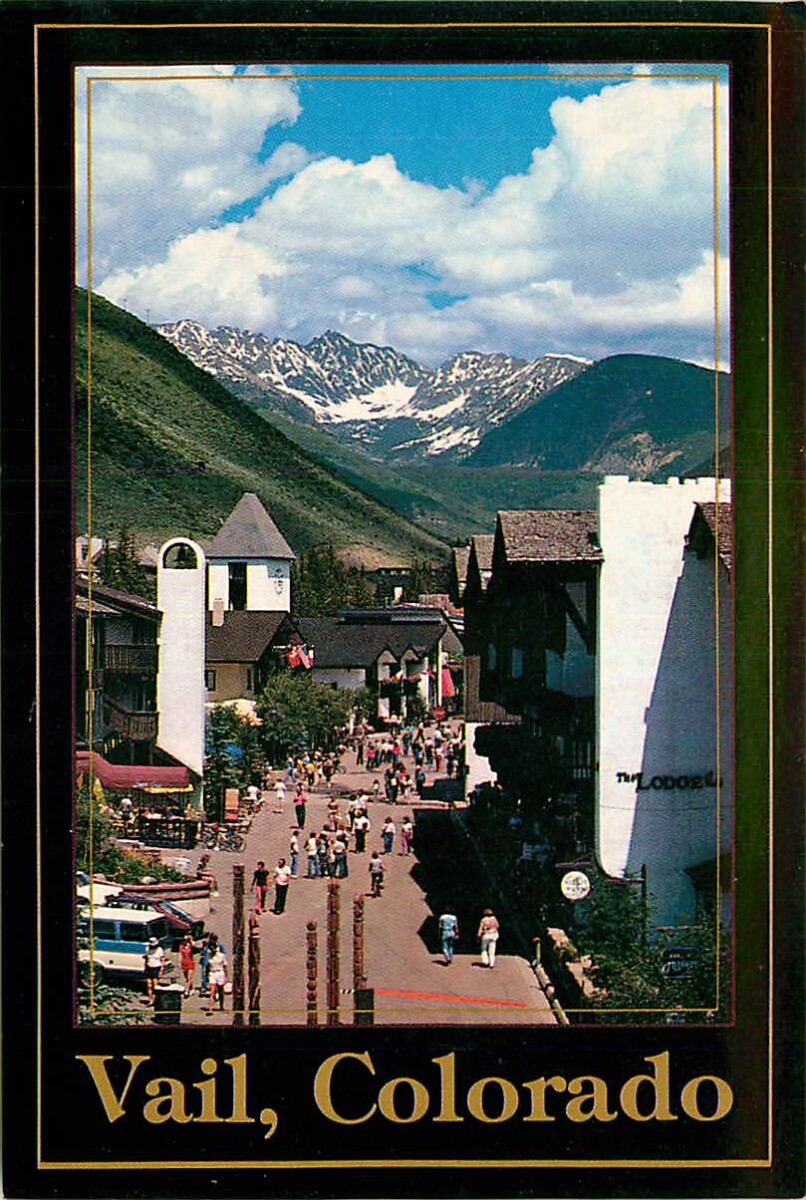 Postcard Scenic View of Gore Creek Drive Vail Colorado, CO | eBay