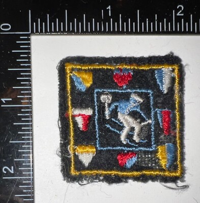 VINTAGE European Europe Ski Skiing Coat of Arms Souvenir Travel Patch ...