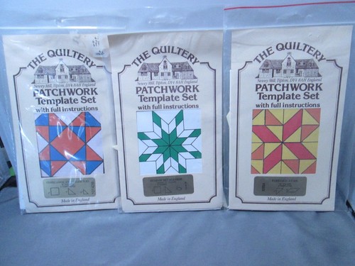 3 Patchwork Template Sets by The Quiltery -Star of Bethlehem Tippecanoe, Pierced | eBay