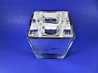 Silver Reflective Glass Cube Vase Sommerso Style 4.75 In High X 3.75 In ...