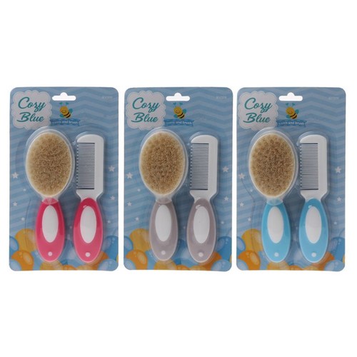 2pcs Portable Soft Baby Hair Brush Baby Kids Comb Child Hairbrush Sets ...