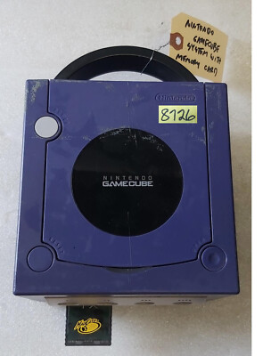 NINTENDO GAMECUBE SYSTEM with MEMORY CARD #DOL-001 USA (8726) - WORKING ...
