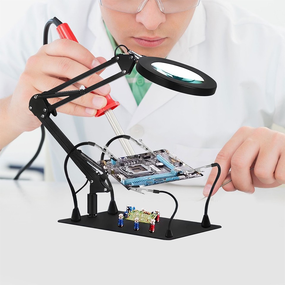 5 Pcs Tool Clamp Stand Soldering Third Hand Tools Magnetic Helping ...