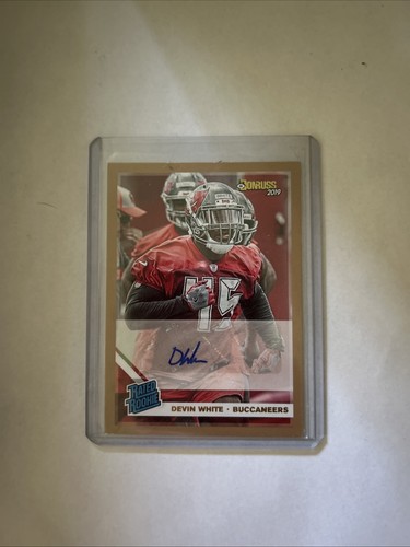 DEVIN WHITE 2019 DONRUSS RATED ROOKIE AUTOGRAPH AUTO -BUCCANEERS! | eBay