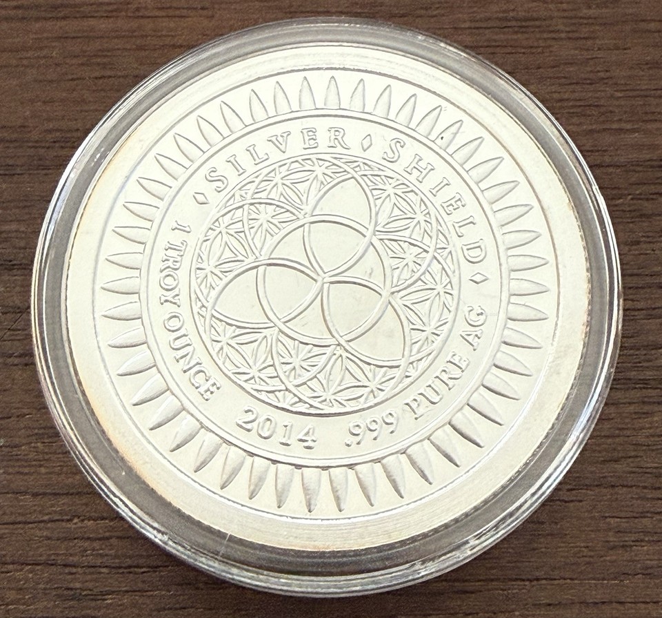 1 214 1 OZ 99.9% Silver Shield Proof Medallion | eBay