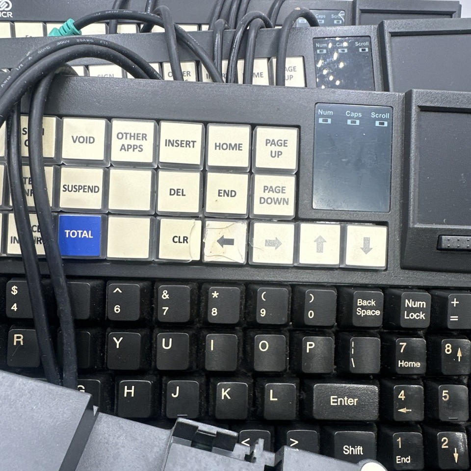 NCR Big Ticket POS Retail Clicky Keyboard 5932-6570-9090 Touchpad ...