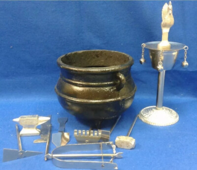 Herramienta KIT Gerreros OGUN Oggun, Caldero Hierro ,Osun,religion ...