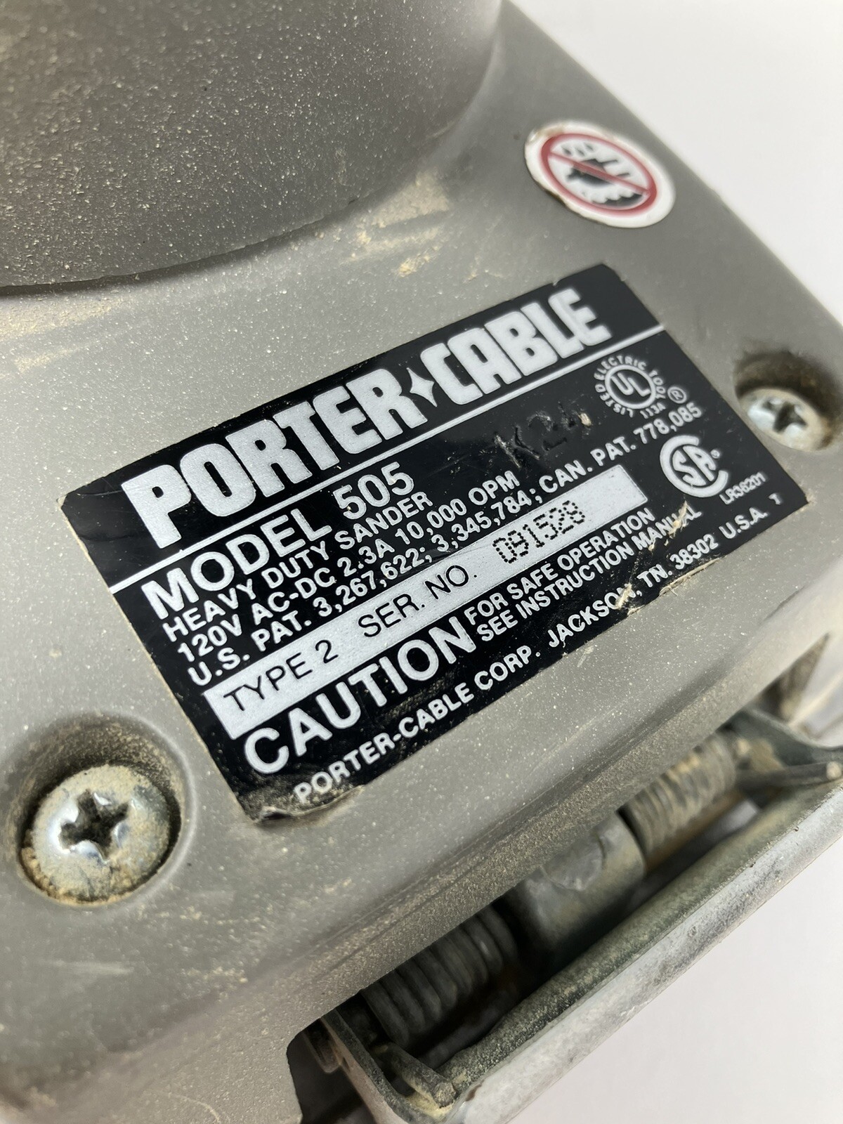 Porter Cable Heavy Duty Finishing Sander Model 505 #1, 2.3 AMP | eBay