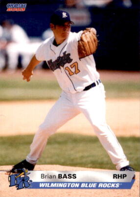 2003 Wilmington Blue Rocks Choice #3 Brian Bass Montgomery Alabama ...