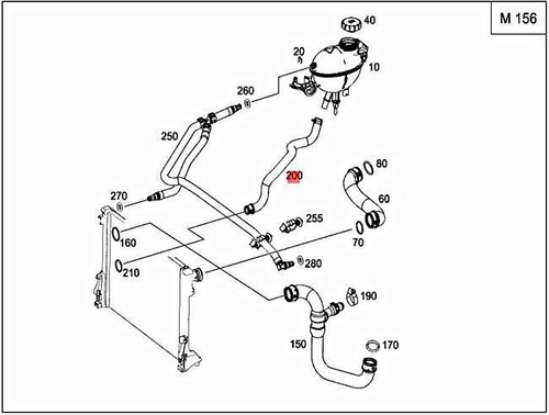 Genuine MERCEDES C204 S204 W204 C-CLASS W204 Coupe C204 Hose 2045000075 ...